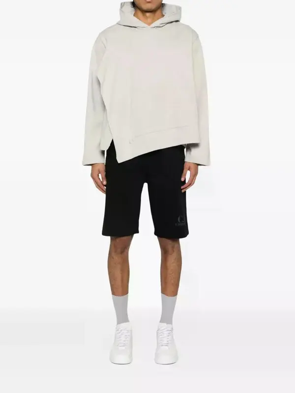 C.P. COMPANY Cotton Fleece Shorts - Blue
