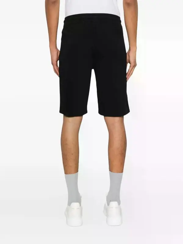 C.P. COMPANY Cotton Fleece Shorts - Blue