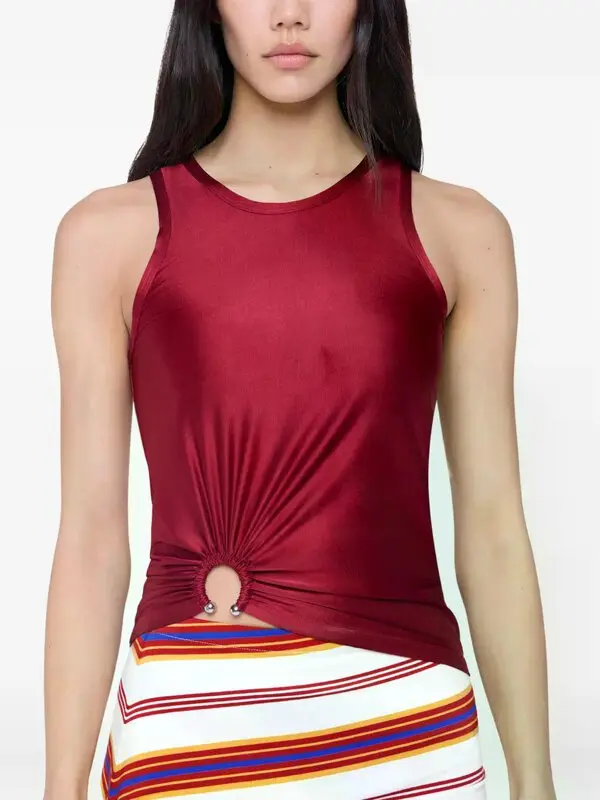 Rabanne Sleeveless Top - Red
