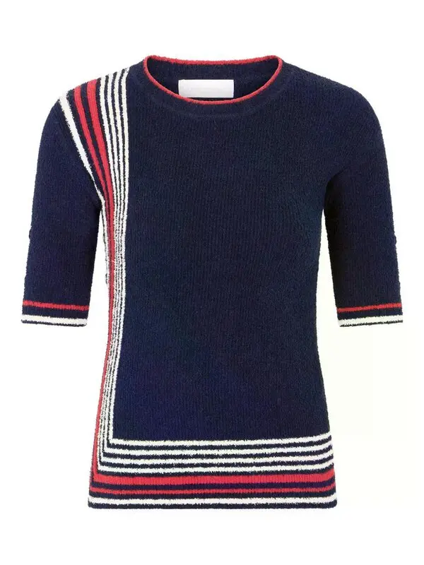 Rabanne Striped Knitted Top