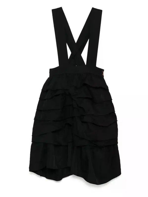 BLACK COMME DES GARÇONS Raw Edge Pinafore Dress