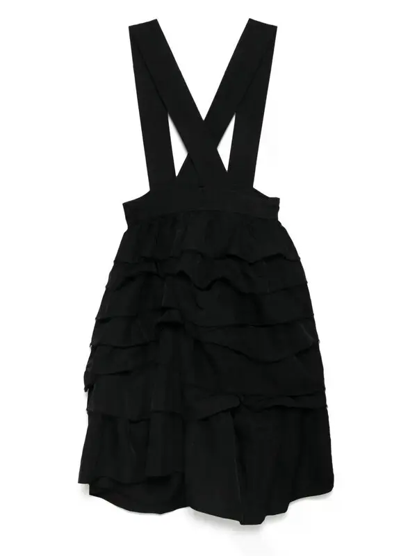 BLACK COMME DES GARÇONS Raw Edge Pinafore Dress