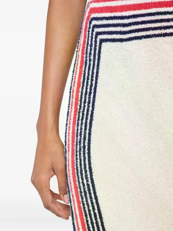 Rabanne Striped Knitted Skirt