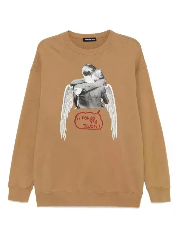 Undercover Printed Sweatshirt - Brown