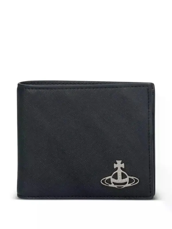 VIVIENNE WESTWOOD Orb-plaque Bi-fold Wallet - Black