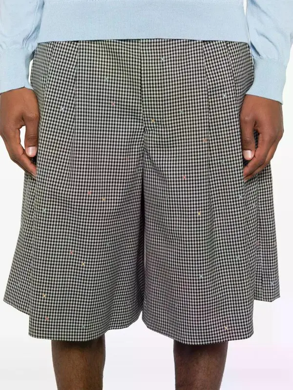Comme Des Garçons Plaid Tailored Shorts