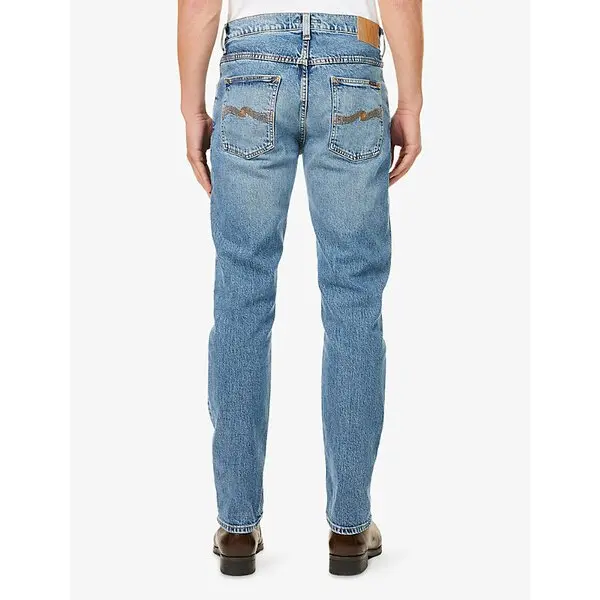 Nudie Jeans Solid Ollie Straight-leg Denim Jeans