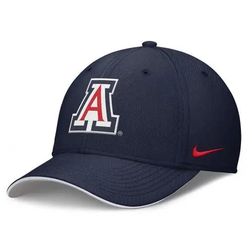 Nike Arizona Wildcats 2025 Dugout Coaches Rise Swoosh Performance Flex Hat - Navy