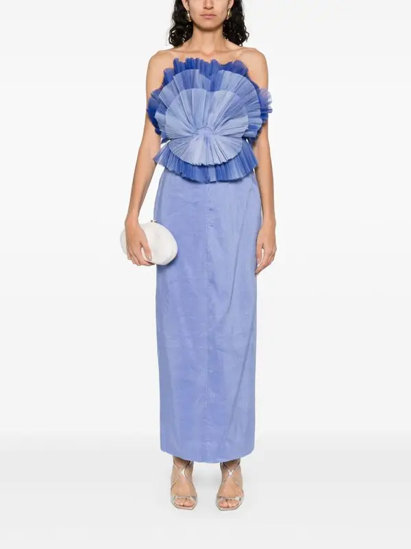 aje kira midi dress Aje Kira Midi Dress - Blue