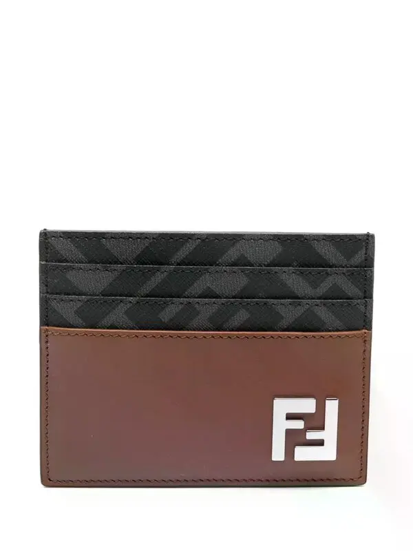 Fendi Ff-motif Card Holder - Brown