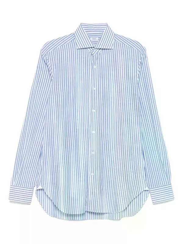 BARBA NAPOLI Striped Shirt - Blue