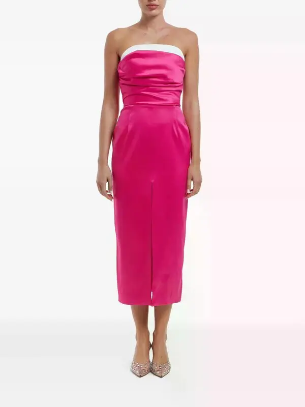 POST MERIDIEM Satin Midi Dress