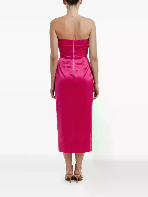 POST MERIDIEM Satin Midi Dress