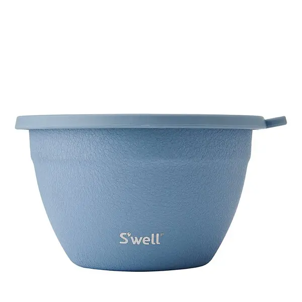 S'WELL Stainless Steel Salad Bowl Kit, 64 Oz - Desert Sky