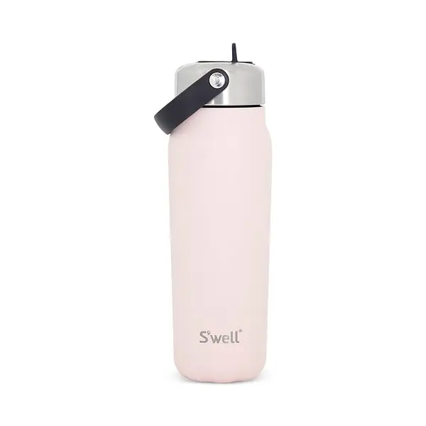 S'WELL Stainless Steel Explorer With Flip Straw Lid, 24 Oz - Himalayan Salt