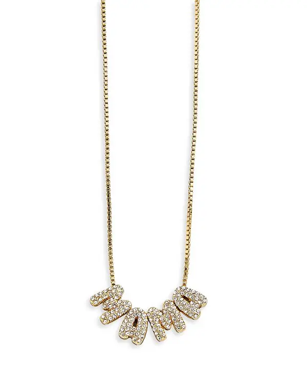 Baublebar Mama Pendant Necklace - Clear/gold