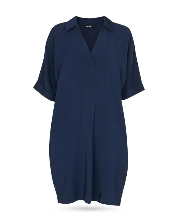 Whistles Melanie Cocoon Dress - Navy