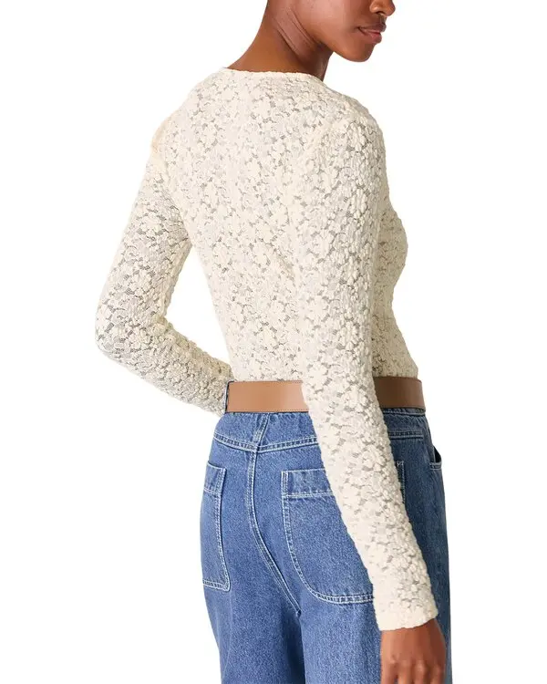 Whistles Lace Long-sleeve Top