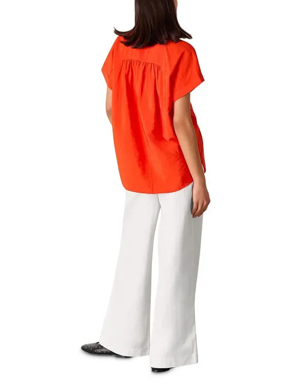 Whistles Nicola Button-front Shirt - Red
