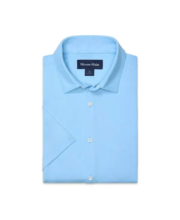 Mizzen+main Halyard Ss Dress Shirt - Light Blue