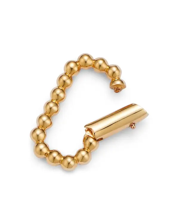 MOON & MEADOW 14k Yellow Beaded Oval Charm Holder
