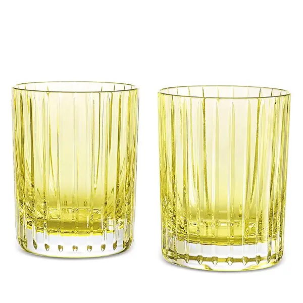THE MARTHA, BY BACCARAT Harmonie Pastel Tumblers, Set Of 2 - Pastel Yellow