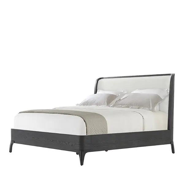 THEODORE ALEXANDER Rome Upholstered King Bed - White