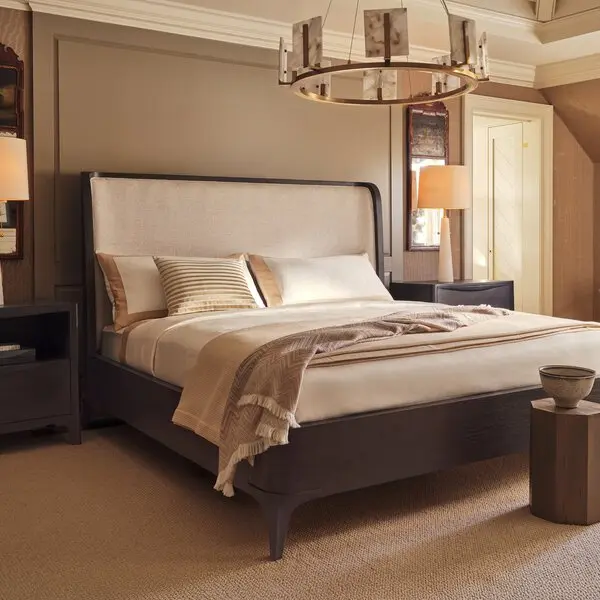 THEODORE ALEXANDER Rome Upholstered King Bed