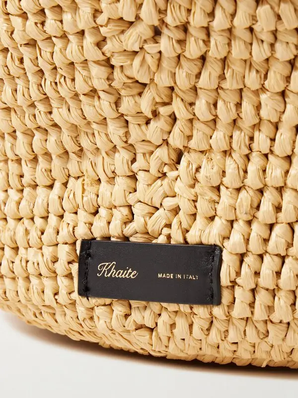 Khaite Lotus Medium Raffia Tote
