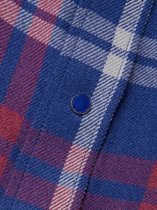 GOD’S TRUE CASHMERE Checked Cashmere Shirt