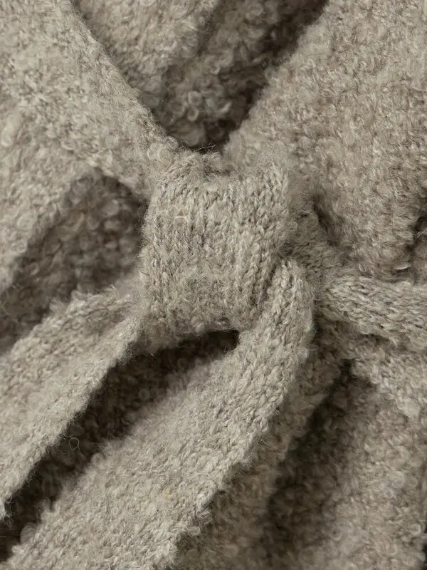 DEIJI STUDIOS Pod Belted Bouclé Cardigan