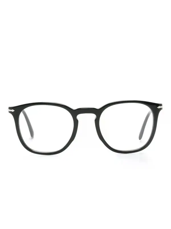 Persol Round Frame Eyeglasses - Black