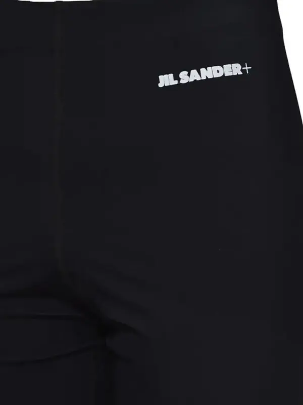 JIL SANDER Cotton Biker Shorts - Black