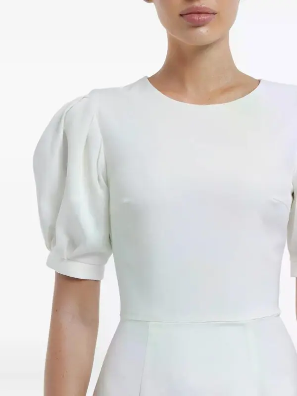 POST MERIDIEM Voluminous-sleeve Midi Dress