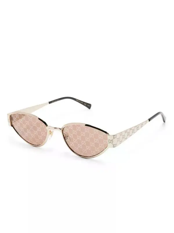 Gucci Gg-motif Cat-eye Sunglasses