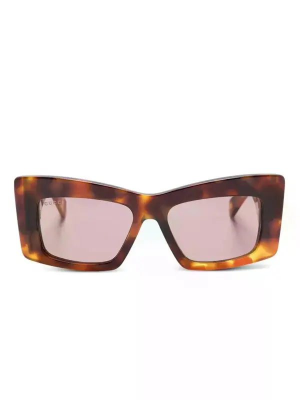 Gucci Square-frame Sunglasses - Brown