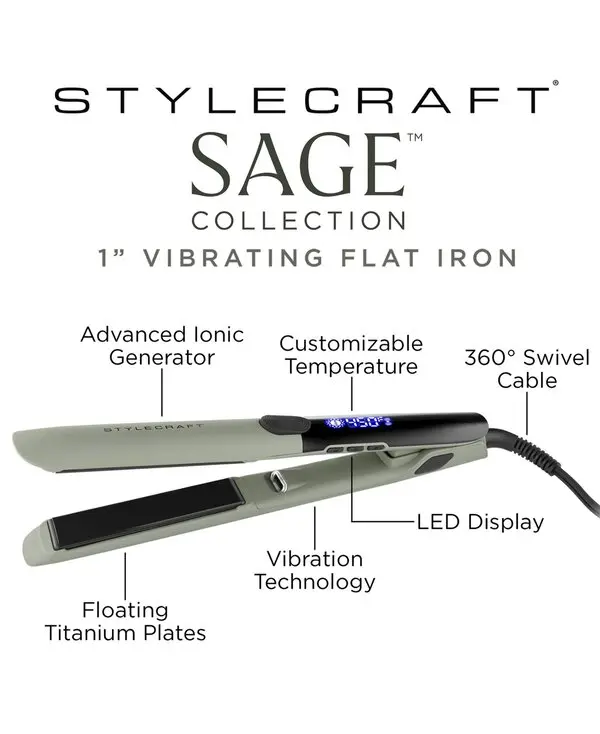 STYLECRAFT Sage 1" Vibrating Flat Iron
