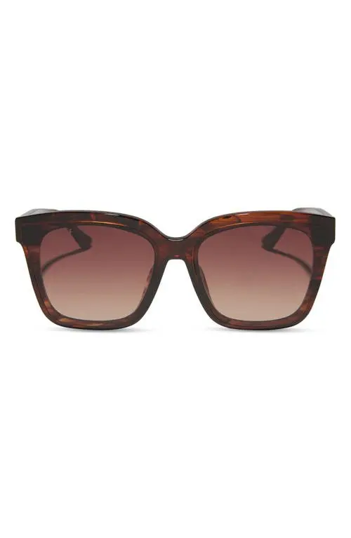 DIFF Meredith Ii 59mm Square Sunglasses - Sequoia Tortoise/brown