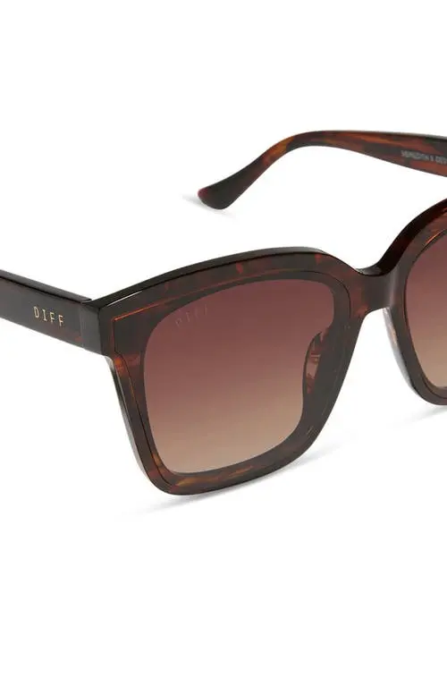 DIFF Meredith Ii 59mm Square Sunglasses - Sequoia Tortoise/brown