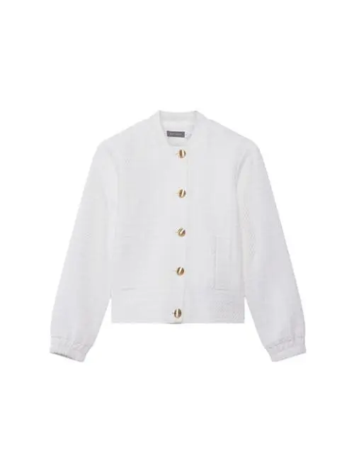 Mint Velvet Bomber Popper Jacket