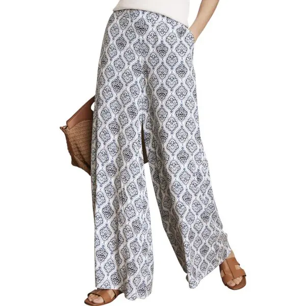 Mint Velvet Printed Wide Leg Trousers