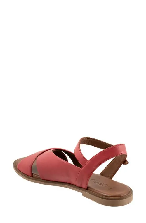 BUENO Harmony Ankle Strap Sandals - Red