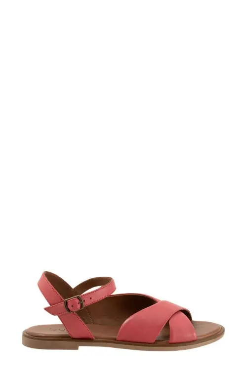 BUENO Harmony Ankle Strap Sandals - Red