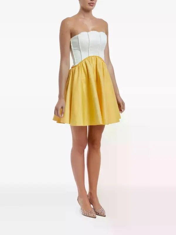 POST MERIDIEM Pleated Mini Dress