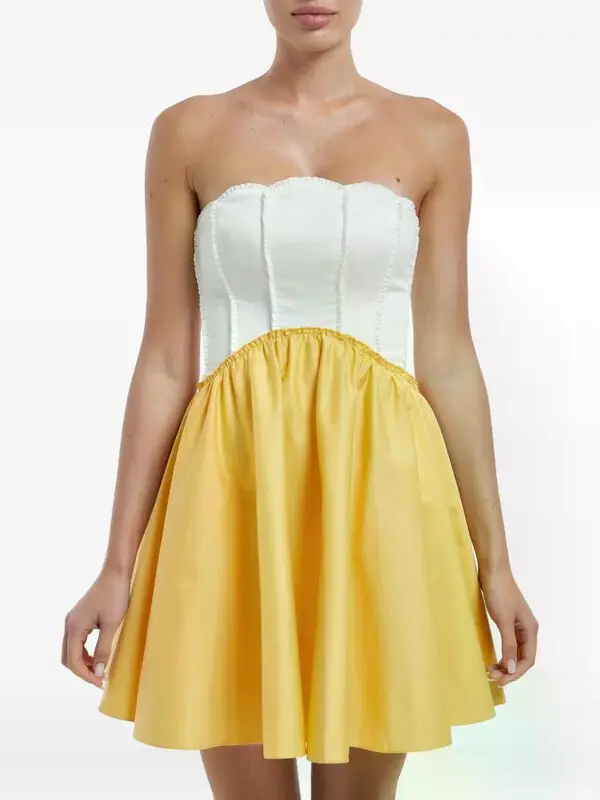 POST MERIDIEM Pleated Mini Dress