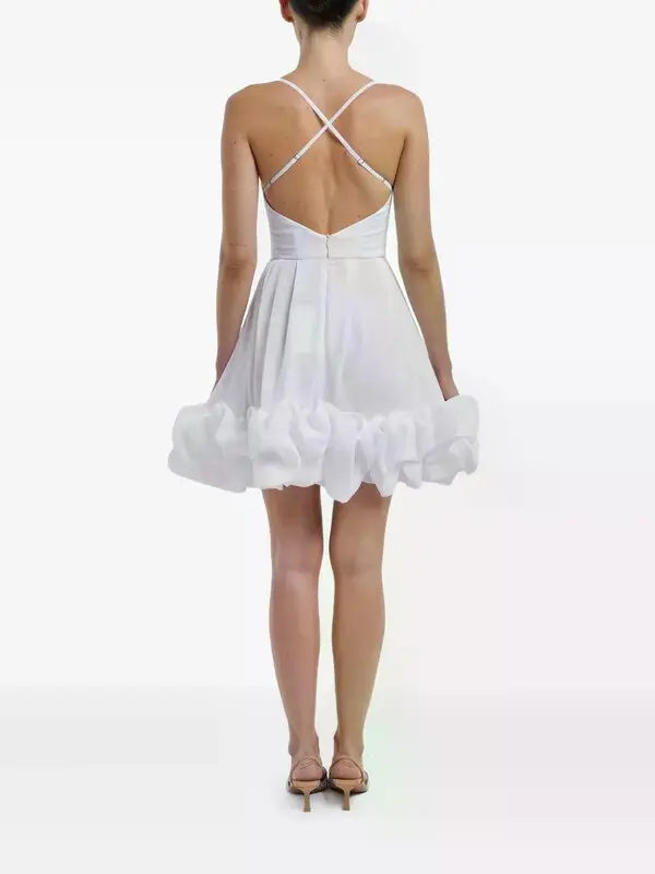 POST MERIDIEM Backless Bustier Mini Dress - White