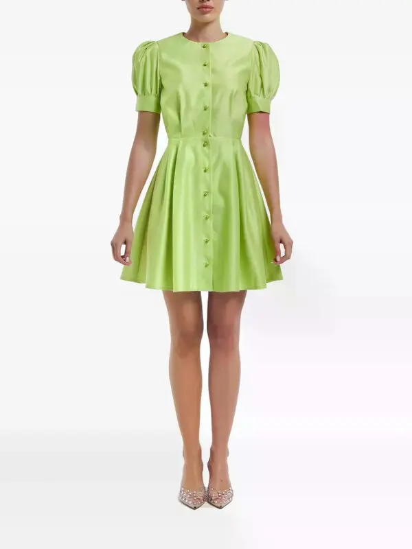 POST MERIDIEM Button-down Mini Dress - Green