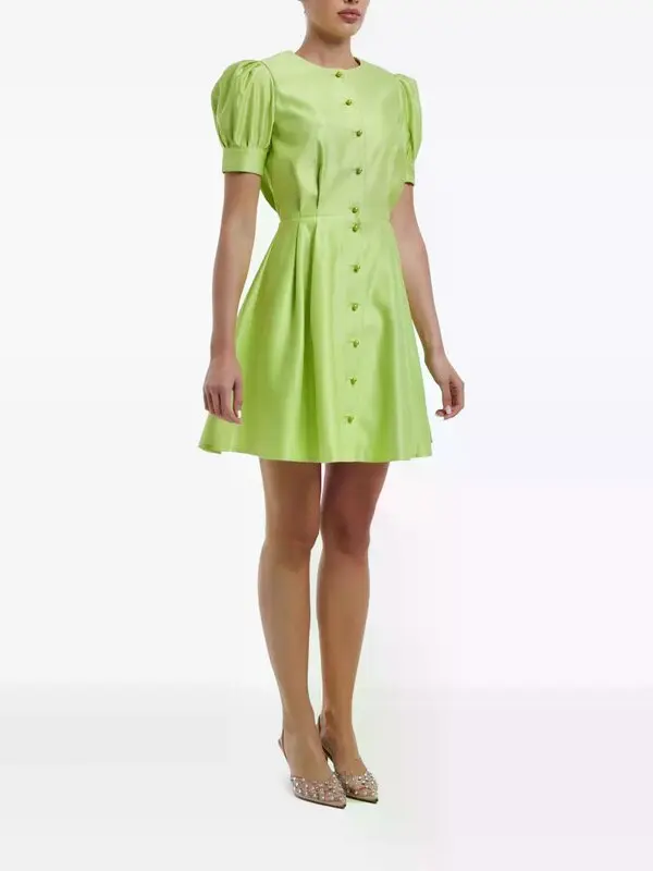POST MERIDIEM Button-down Mini Dress - Green
