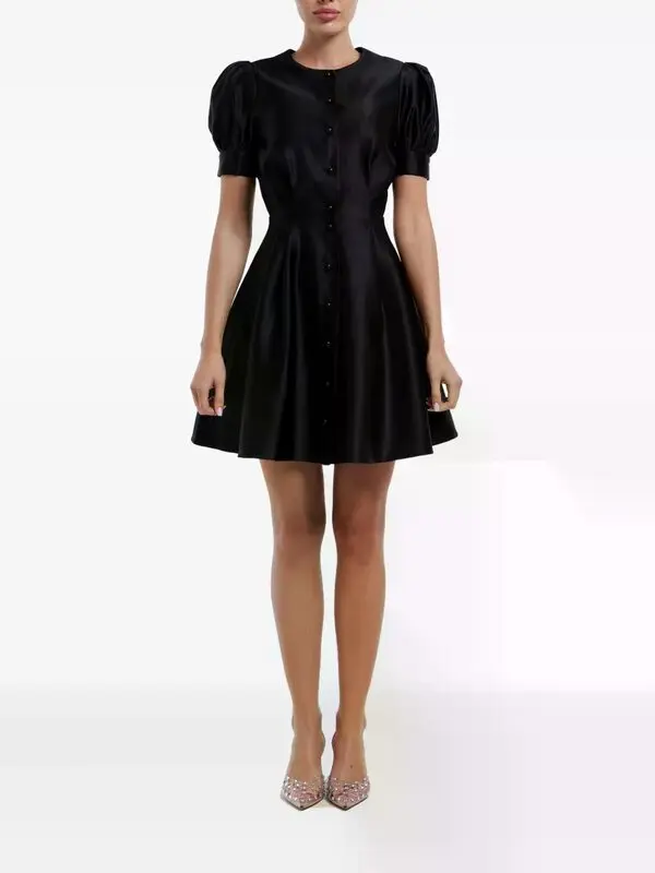 POST MERIDIEM Button-down Mini Dress - Black