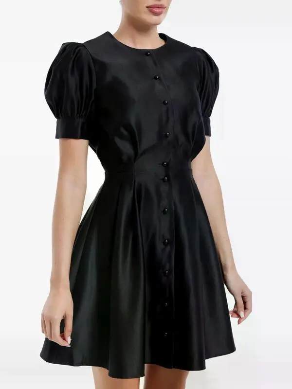 POST MERIDIEM Button-down Mini Dress - Black